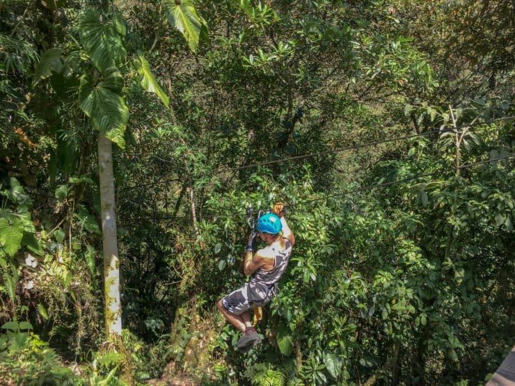Zip-Lining in Baños Ecuador - Flying Over the Canopy!