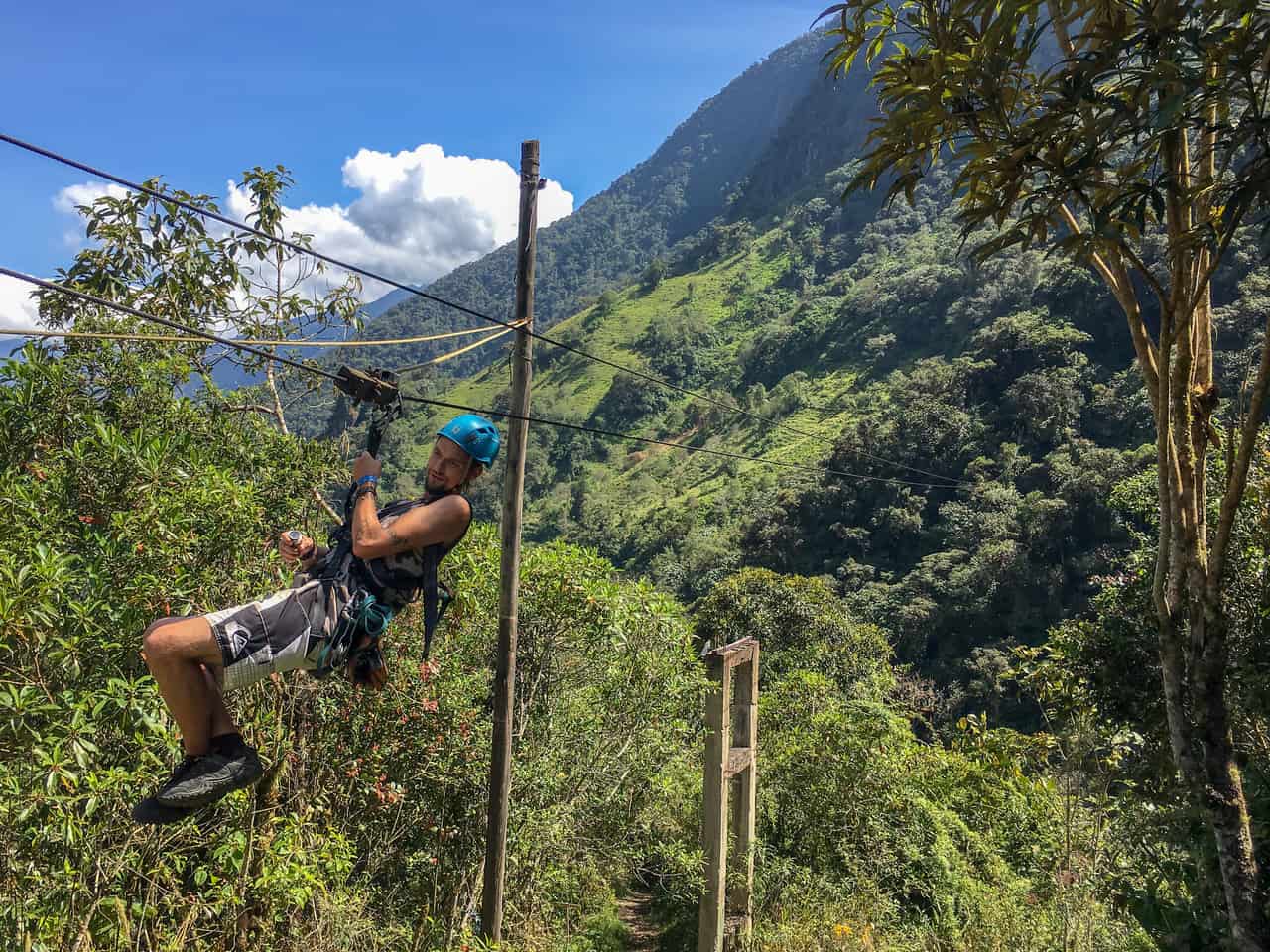 Zip-Lining in Baños Ecuador - Flying Over the Canopy!